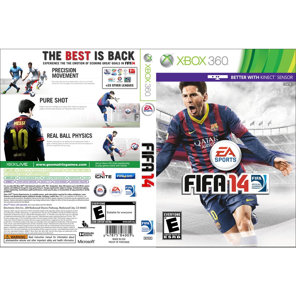 Fifa 2014 P/ XBOX360 (LTU/LT/JTAG/RGH) | Shopee Brasil
