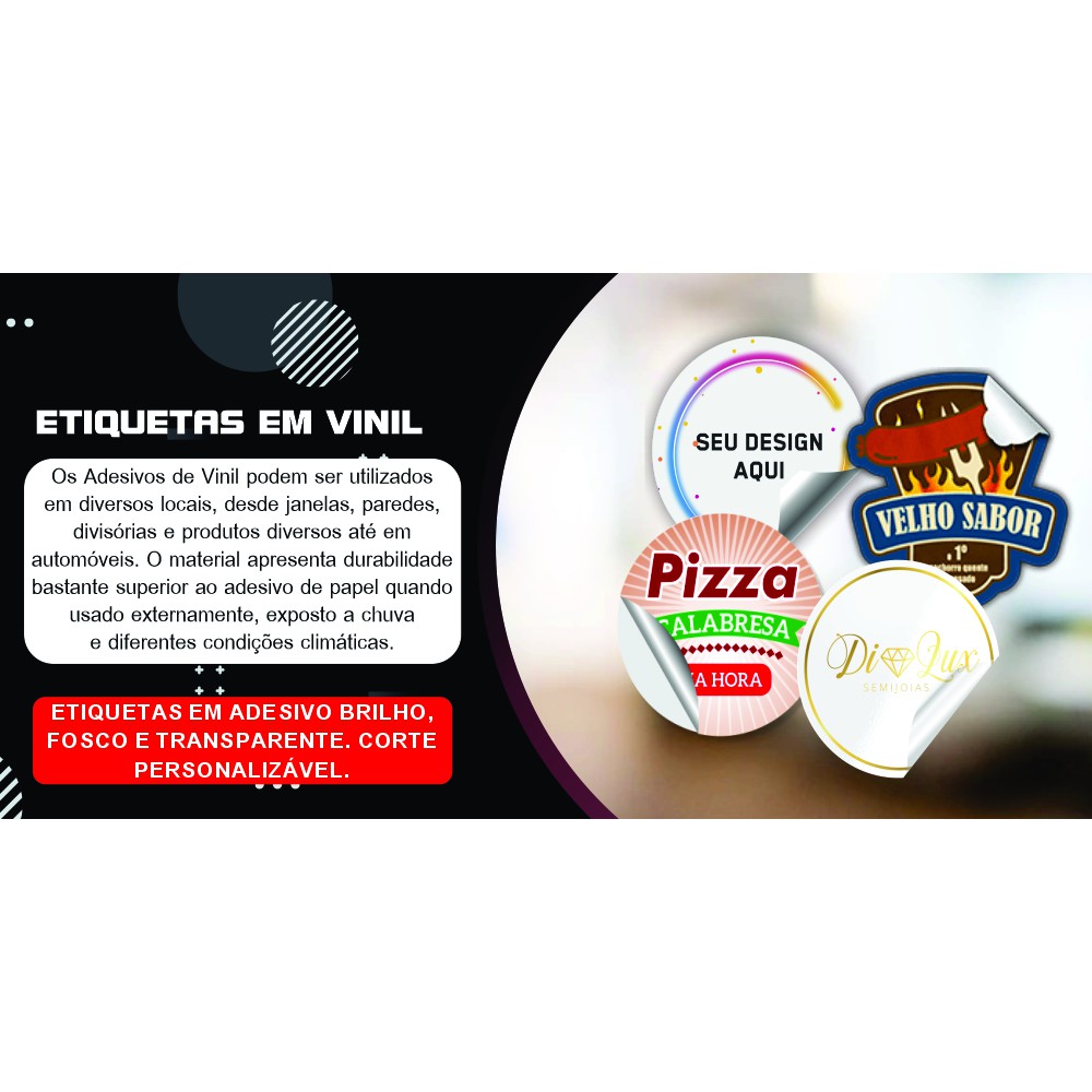 ADESIVOS VINIL BRILHO OU FOSCO PERSONALIZADO COM RECORTE | Shopee Brasil