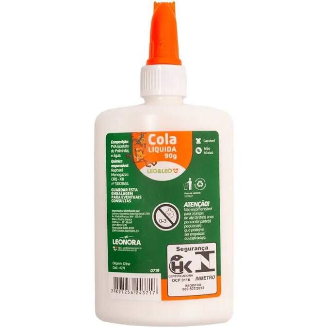 Cola Escolar Líquida Branca - Leo&leo 90g | Shopee Brasil