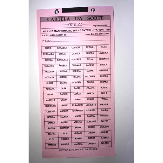 1 cartela de rifa com 100 nomes | Shopee Brasil - serwer2311392.home.pl