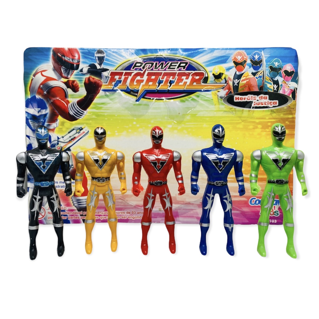 Kit Com 5 Bonecos Power Rangers TOP10 | Shopee Brasil