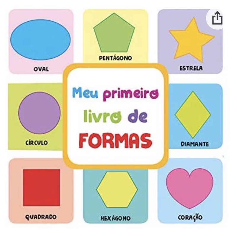 Livro Meu Primeiro livro de Formas cartonado | Shopee Brasil