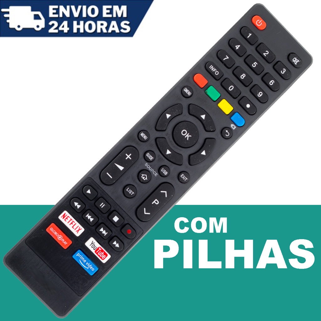 Controle Tv Philco Smart 4k Tecla Netflix Globo Play You Tube | Shopee Brasil