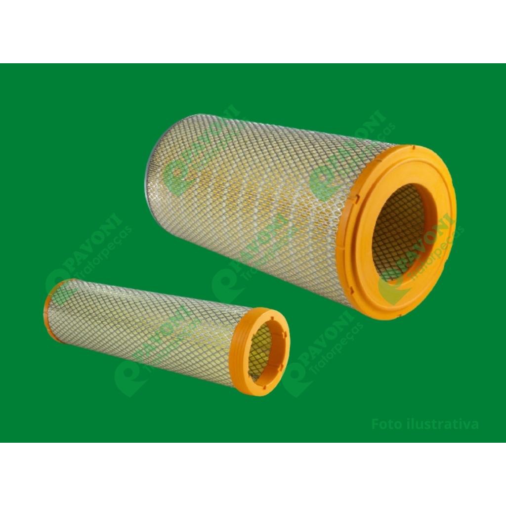 Kit de filtros de ar do motor interno e externo para motoniveladora ...