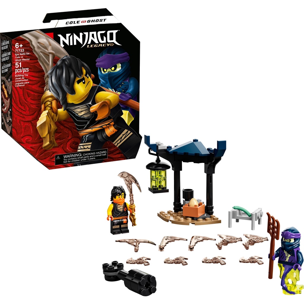 Lego 71733 - Conj. Combate Épico - Cole Vs Guerreiro Fantasma - Lego ...