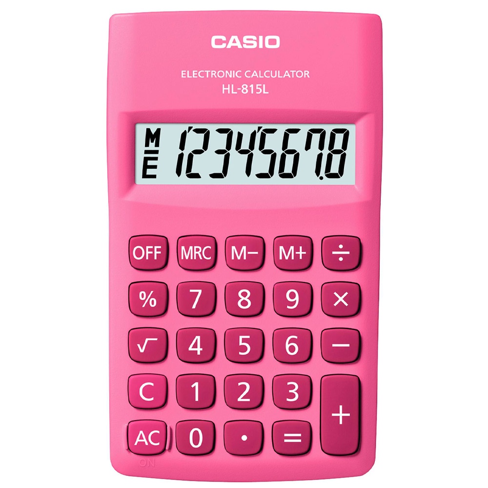 Calculadora de Bolso 8 Dígitos HL-815L-PK Rosa Casio | Shopee Brasil