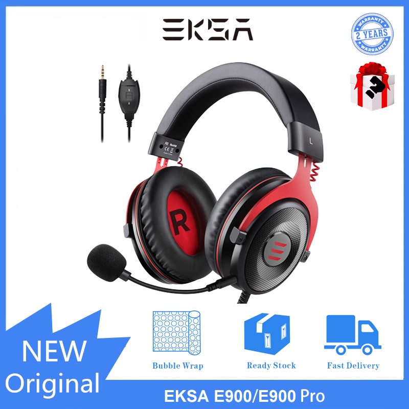EKSA E900/E900 Pro Fones De Ouvido Com Fio 7.1 Universal Para Computador Mic | Shopee Brasil