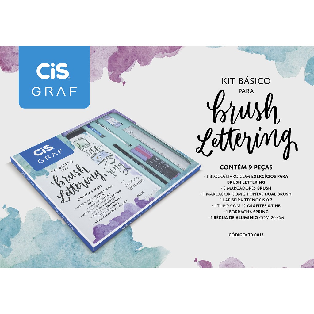 Kit Básico Para Brush Lettering Cis Com 9 Peças | Shopee Brasil