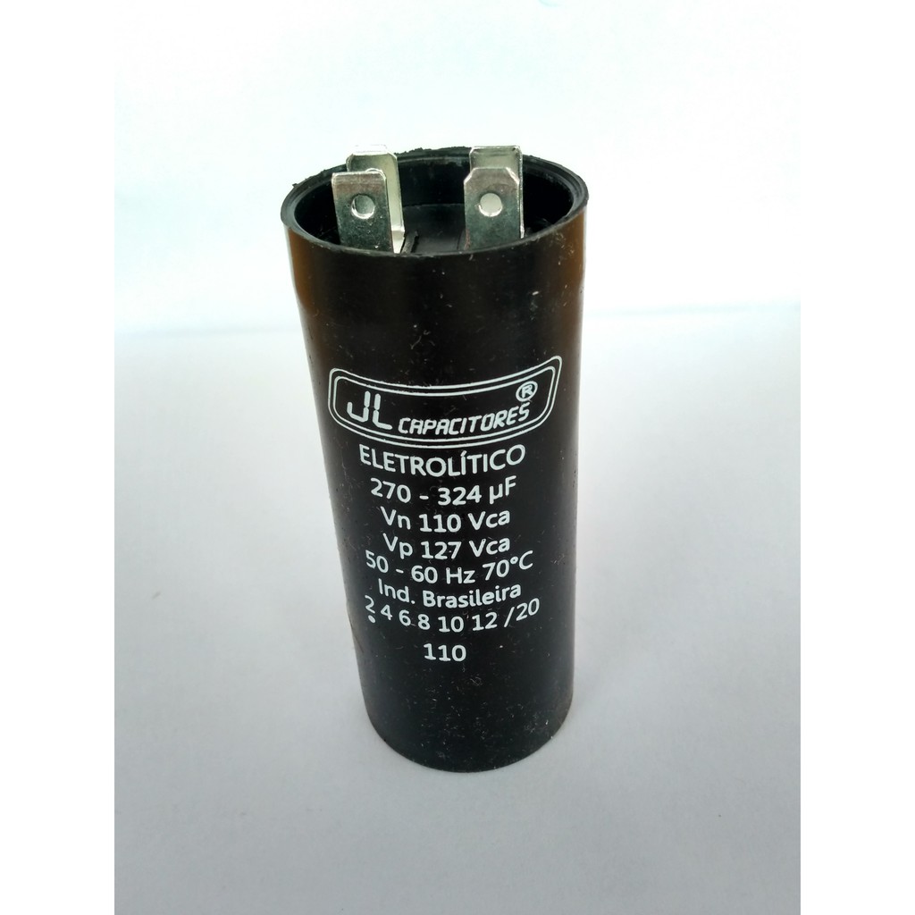 Capacitor 270-324uf Motores Monofásico 1/2 Cv | Shopee Brasil