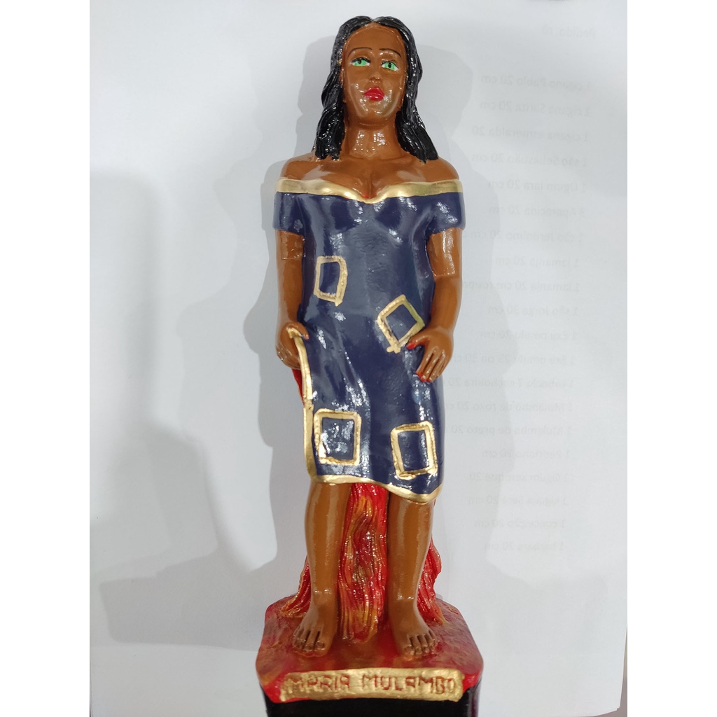 Imagem Pomba Gira Maria Mulambo da Calunga Gesso Estatua | Shopee Brasil
