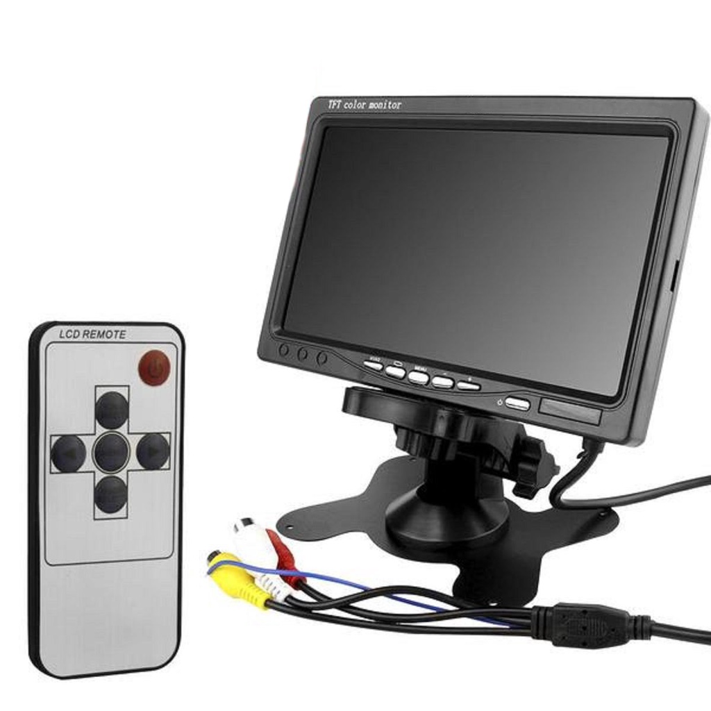 Monitor Lcd Colorido 7 Polegadas Ótimo P/ Câmera Segurança | Shopee Brasil