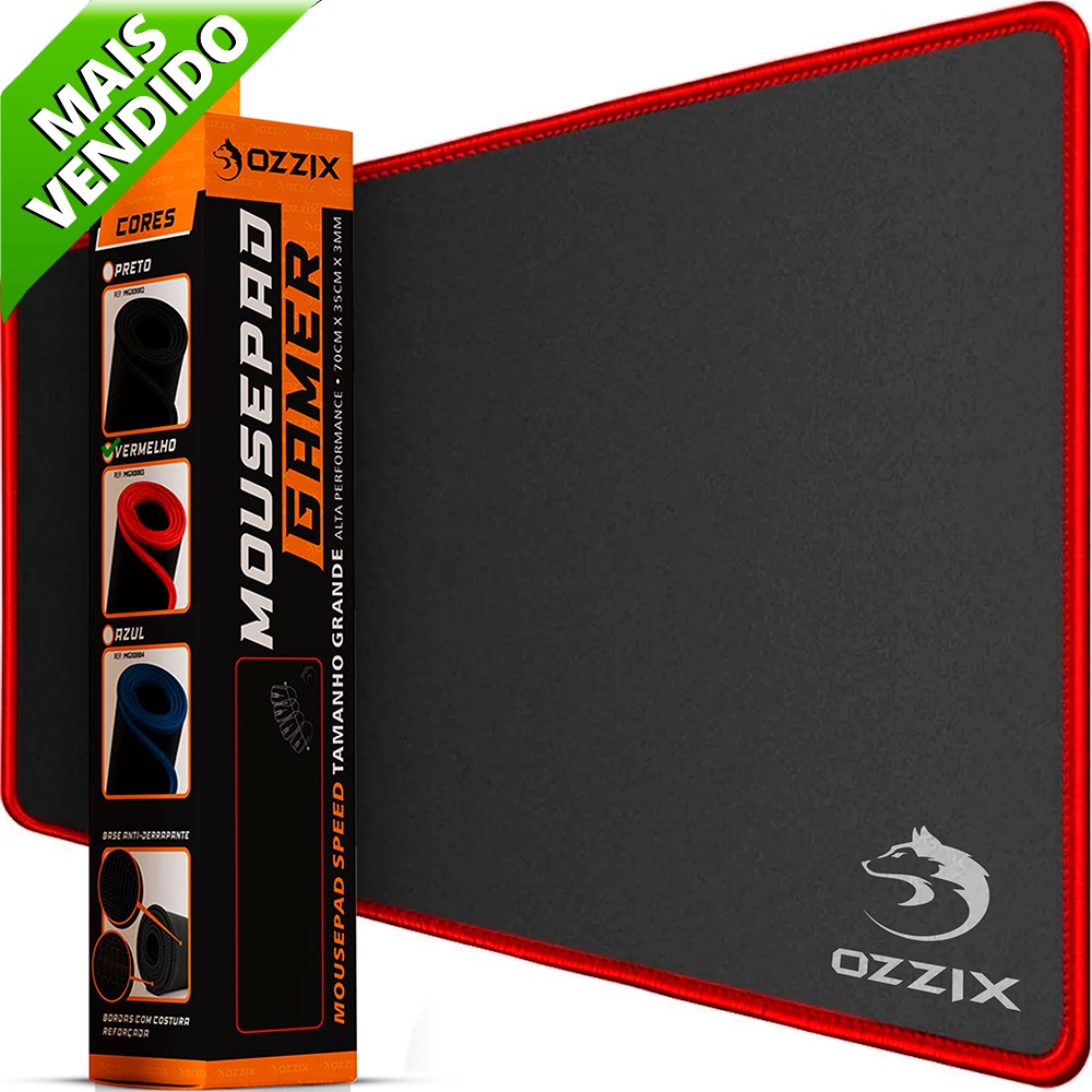 PROMOÇÃO!!! Mouse Pad Gamer Extra Grande Antiderrapante Borda Costurada ...