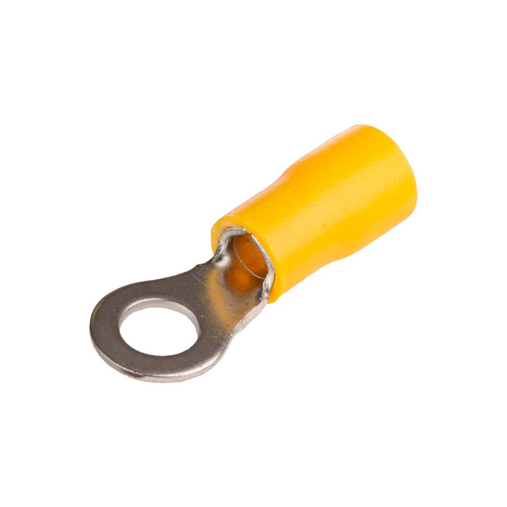 Terminal Conector Pré Isolado Amarelo Olhal 4,0-6,0mm 100pçs | Shopee ...
