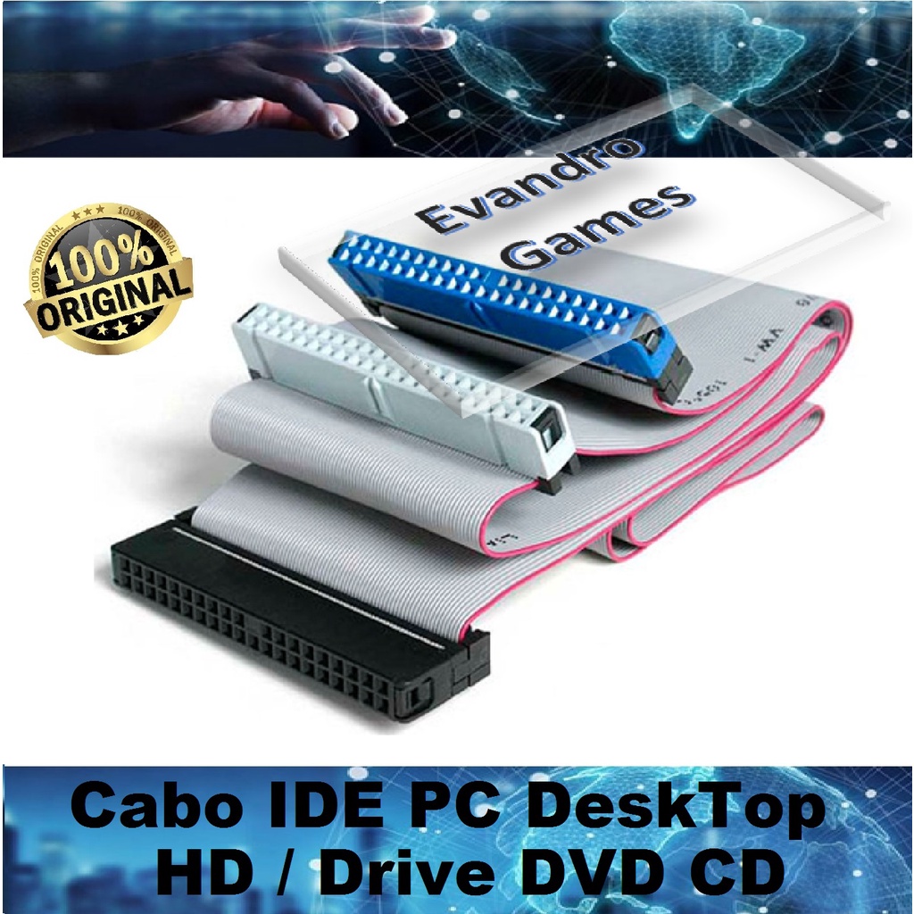 Cabo De Dados Ide 80 Vias Para Hd Desktop | Shopee Brasil