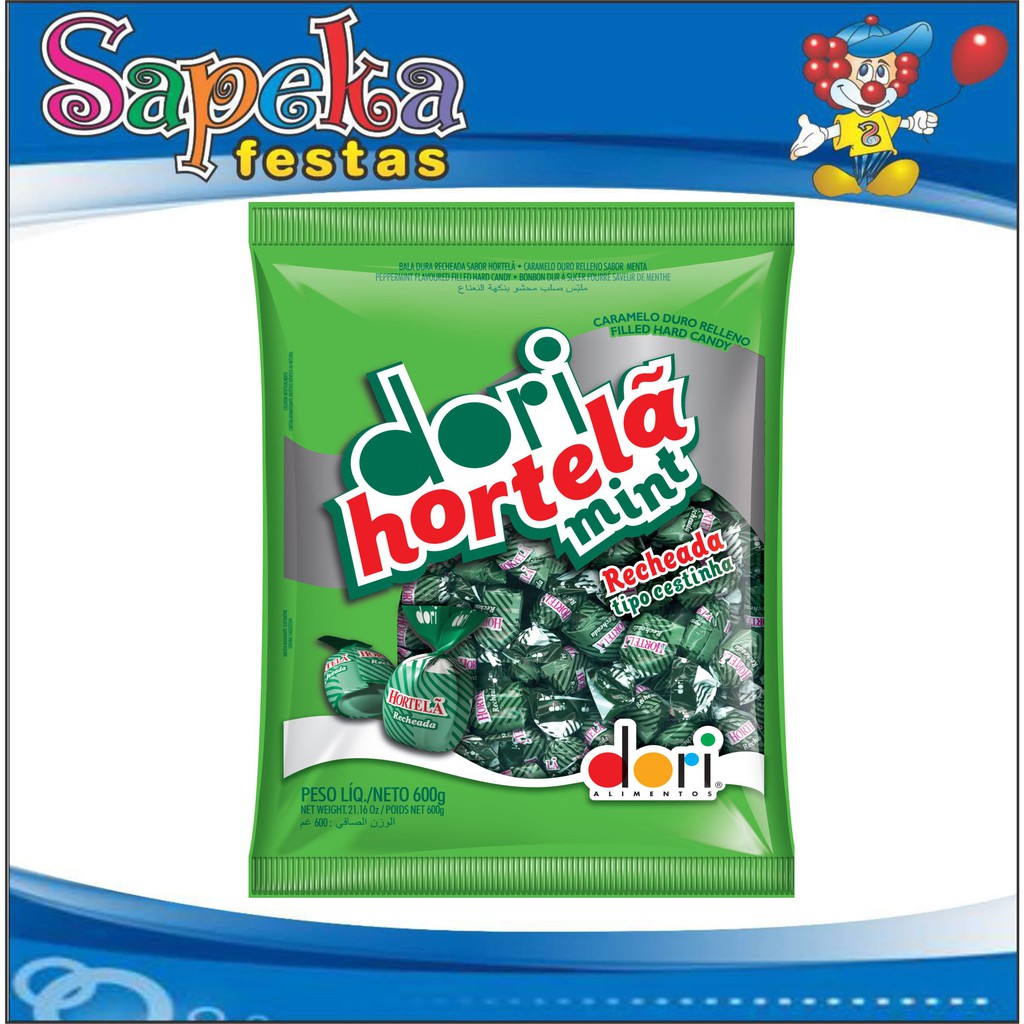 Bala Hortelã Mint Recheada 600g | Shopee Brasil
