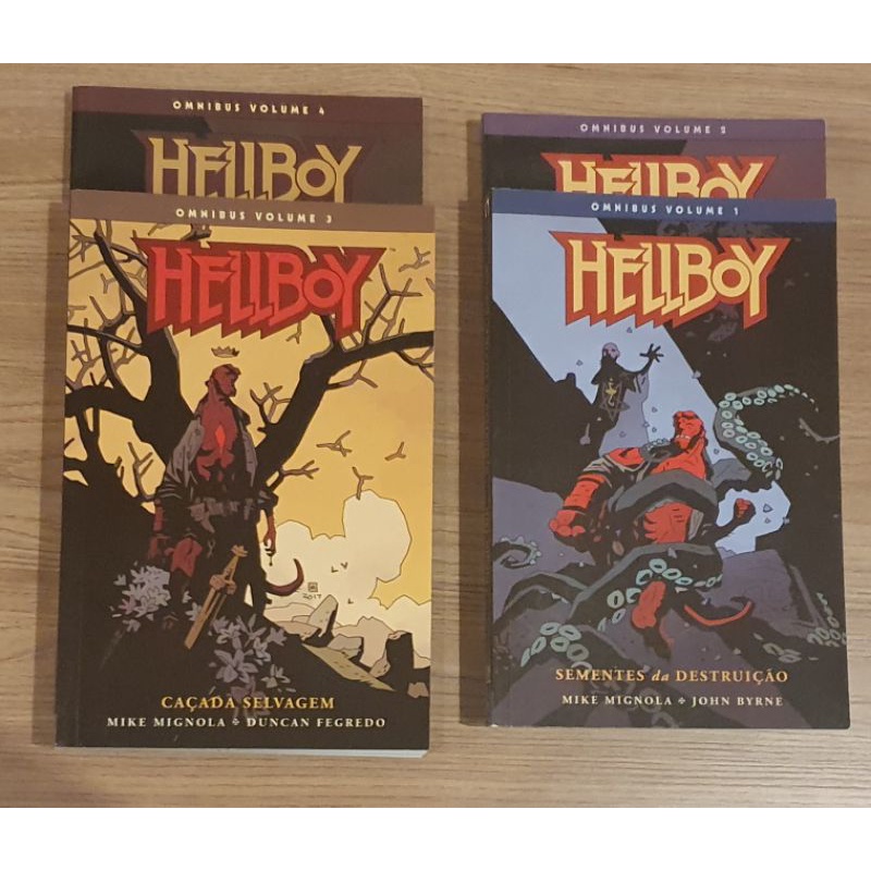 HQ Hellboy Omnibus - Vol 1 a 4 (coleção completa) | Shopee Brasil