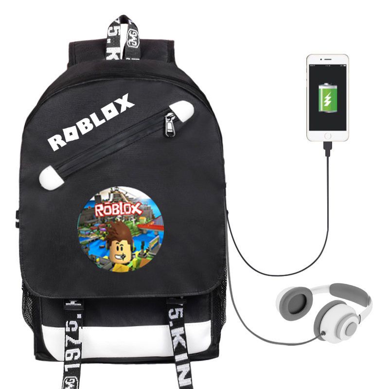Mochila Roblox USB Jogo Adolescente Escolar De Viagem Unisex | Shopee ...
