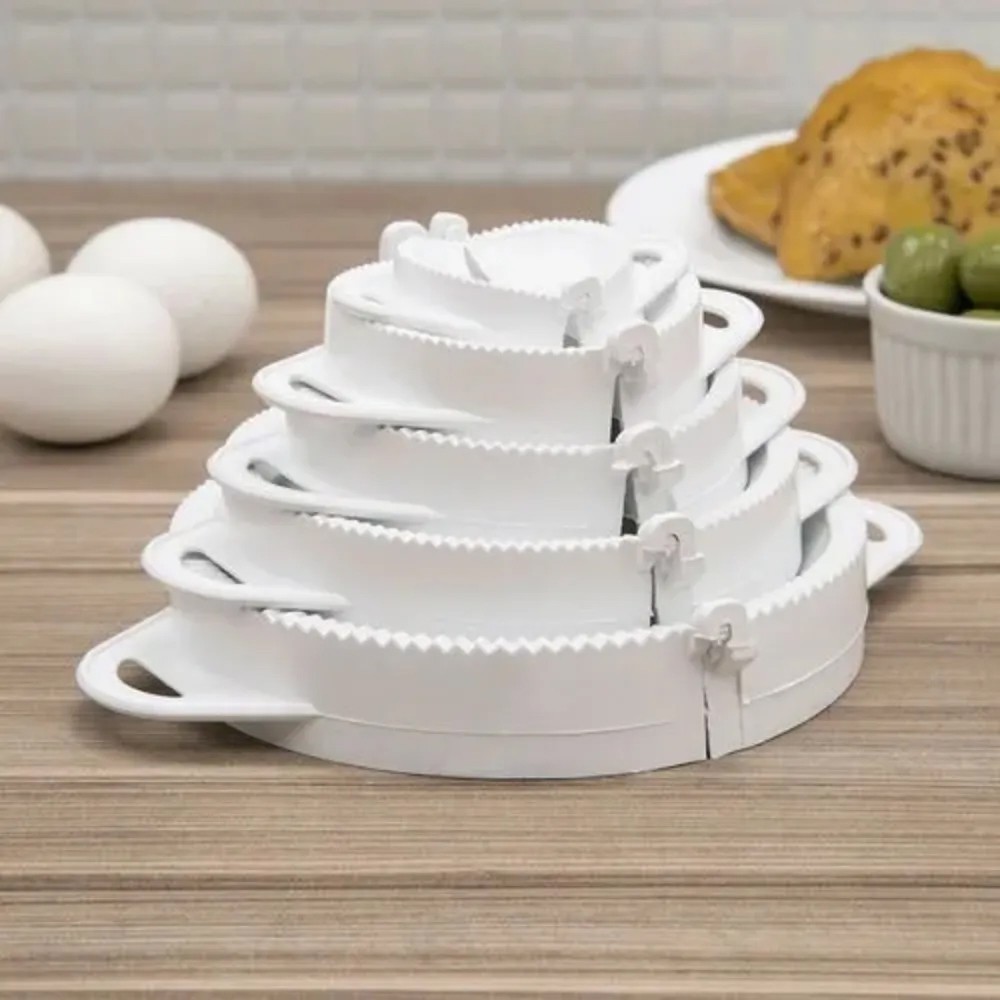 Kit 05 Fechador Modelador Forma Cortador De Pastel E Risole | Shopee Brasil