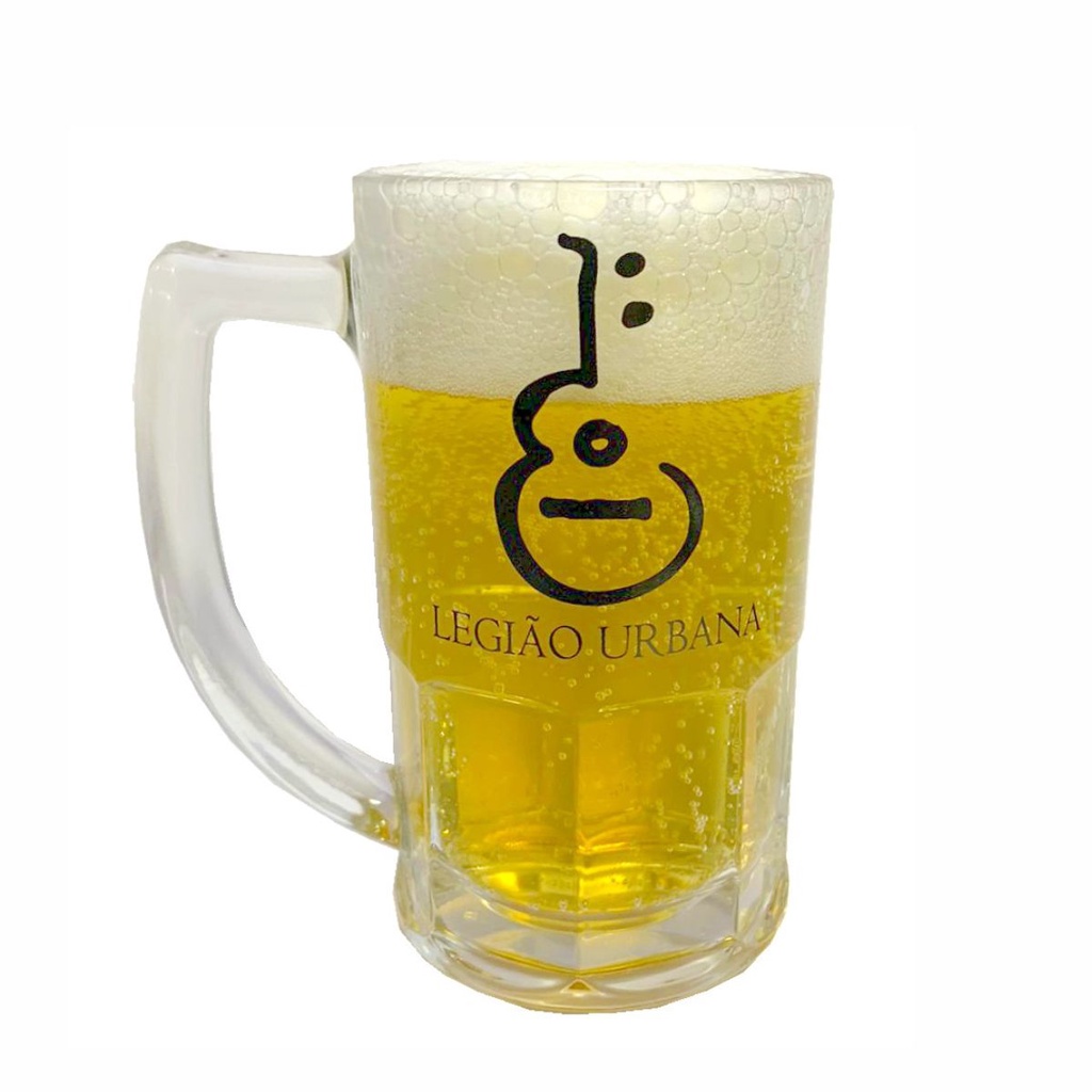 Caneca de Chopp de Vidro Legião Urbana (340ml) | Shopee Brasil