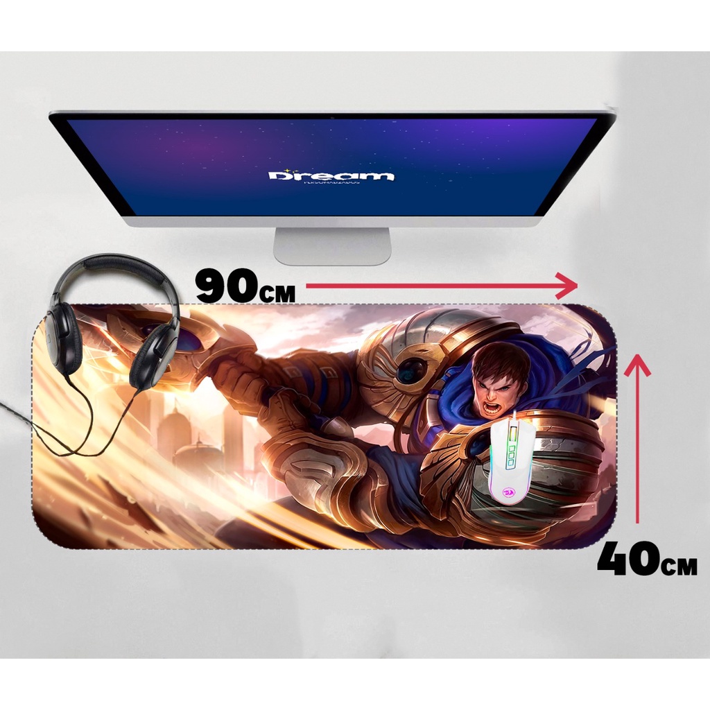 Mouse Pad Gamer Garen League of Legends LOL Extra Grande 90x40 ...