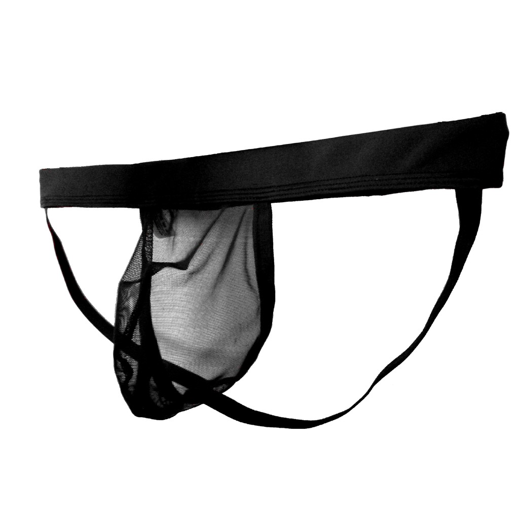 Cueca Jockstrap Bojo Plus Transparente Preto Cuecas SexLord | Shopee Brasil