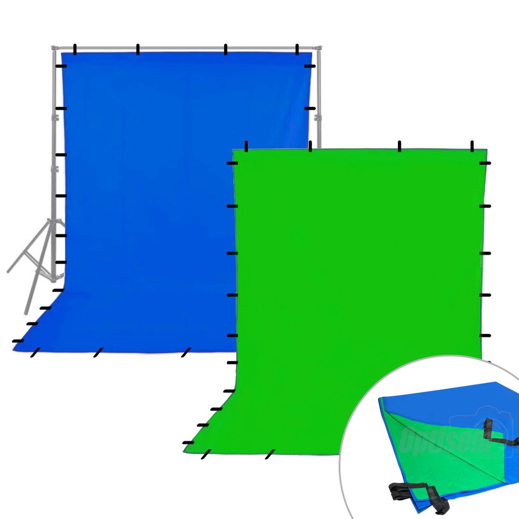 Fundo Chroma Key Verde E Azul Tecido Greika 2,40 X 4 M | Shopee Brasil