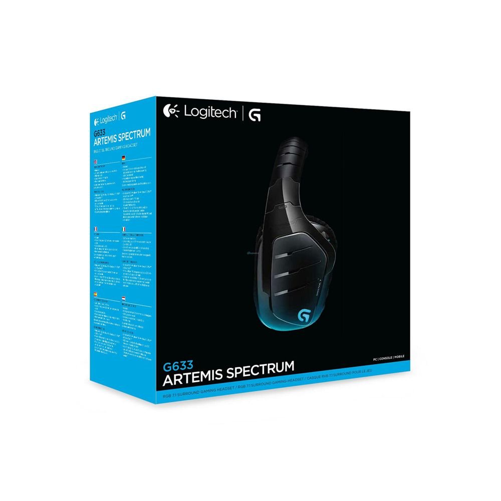 Headset Gamer Logitech G633 Artemis Spectrum RGB - PC | Shopee Brasil