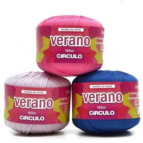 Linha Fio Verano 50g Circulo - Croche/trico/bordado - 100% Poliamida ...