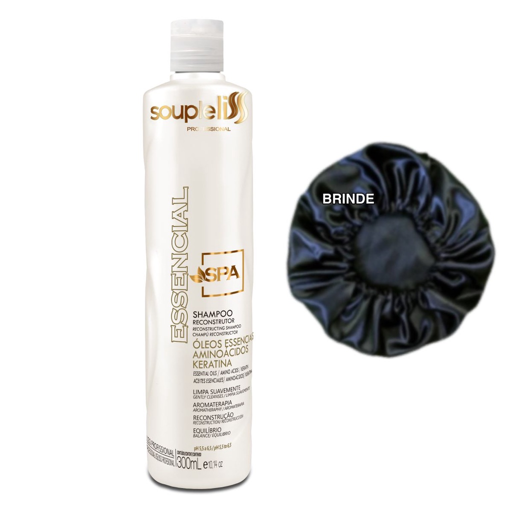 Shampoo SPA Essencial Reconstrutor 300ml Soupleliss Professional+Brinde ...