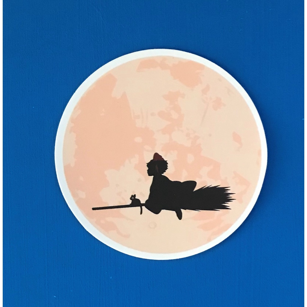 Adesivo para garrafa, caderno Studio Ghibli O Serviço de Entregas da ...