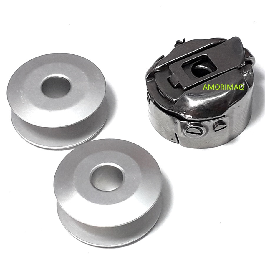 Caixa De Bobina Para Maquina Industrial Singer 20U Mais 2 Bobinas ...