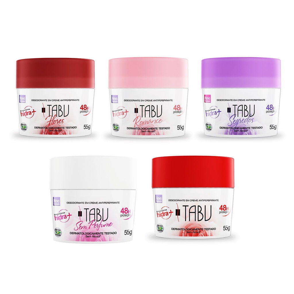 Desodorante Tabu Creme 55g ( Clique E Escolha ) | Shopee Brasil