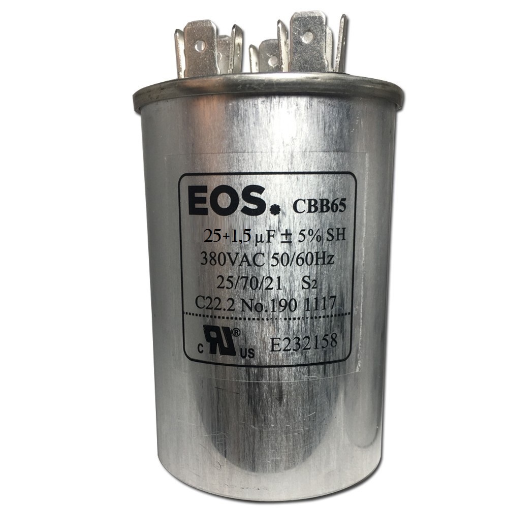 Capacitor duplo 25+1,5uF 380/440v | Shopee Brasil
