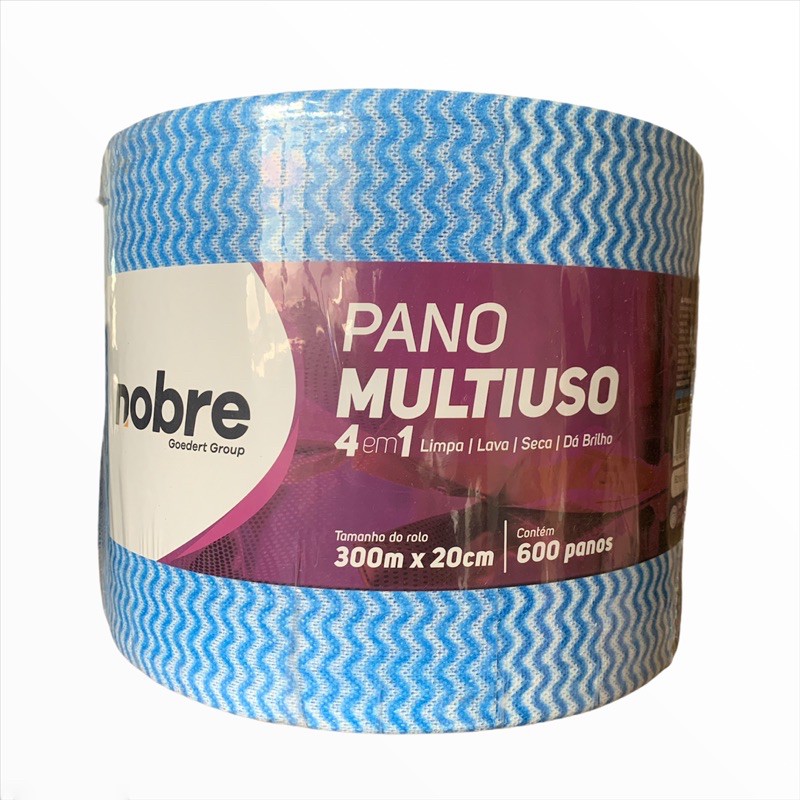 Pano Multiuso Nobre Slim 20cm x 300m - 600 panos | Shopee Brasil
