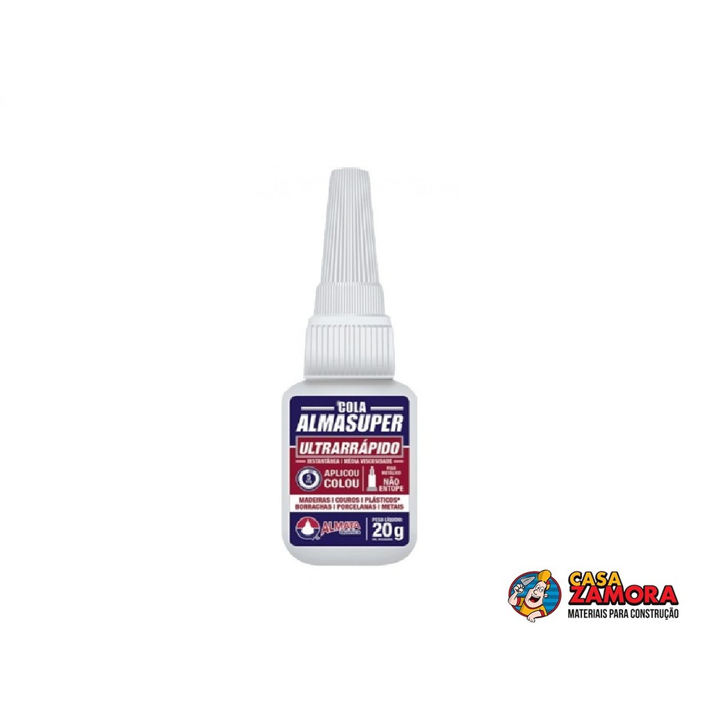 Cola Instantanea Ultra Rapida AlmaSuper 20g | Shopee Brasil