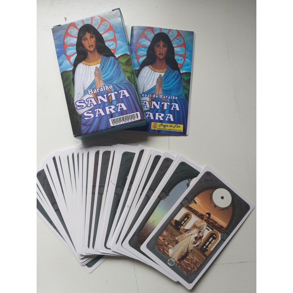 Baralho Santa Sara De Kali Tarot Lenormand 36 Cartas E Manual Shopee Brasil