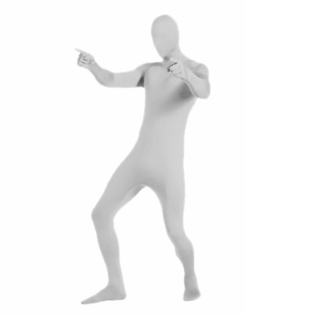 Fato Zentai Adulto De Corpo Inteiro Spandex Masculino Segunda Festa De Halloween Apertado