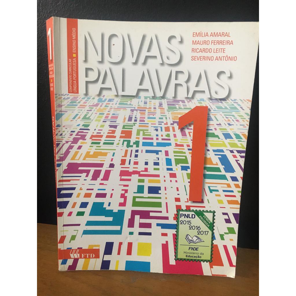 Livro: Novas Palavras VOL.1 - Língua Portuguesa | Shopee Brasil