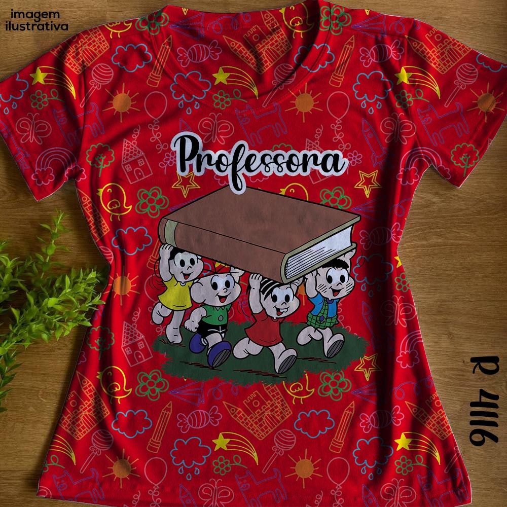 Baby Look Feminina profissões Professora Ed Infantil | Shopee Brasil