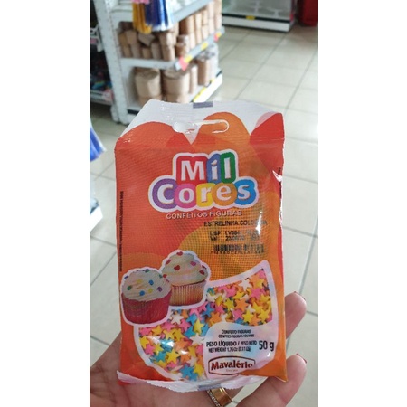 Confeito estrela de açúcar 50g | Shopee Brasil