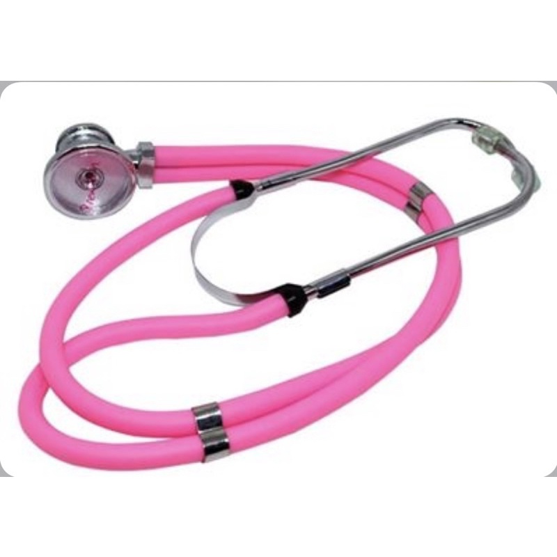 Estetoscópio duplo rappaport rosa premium | Shopee Brasil