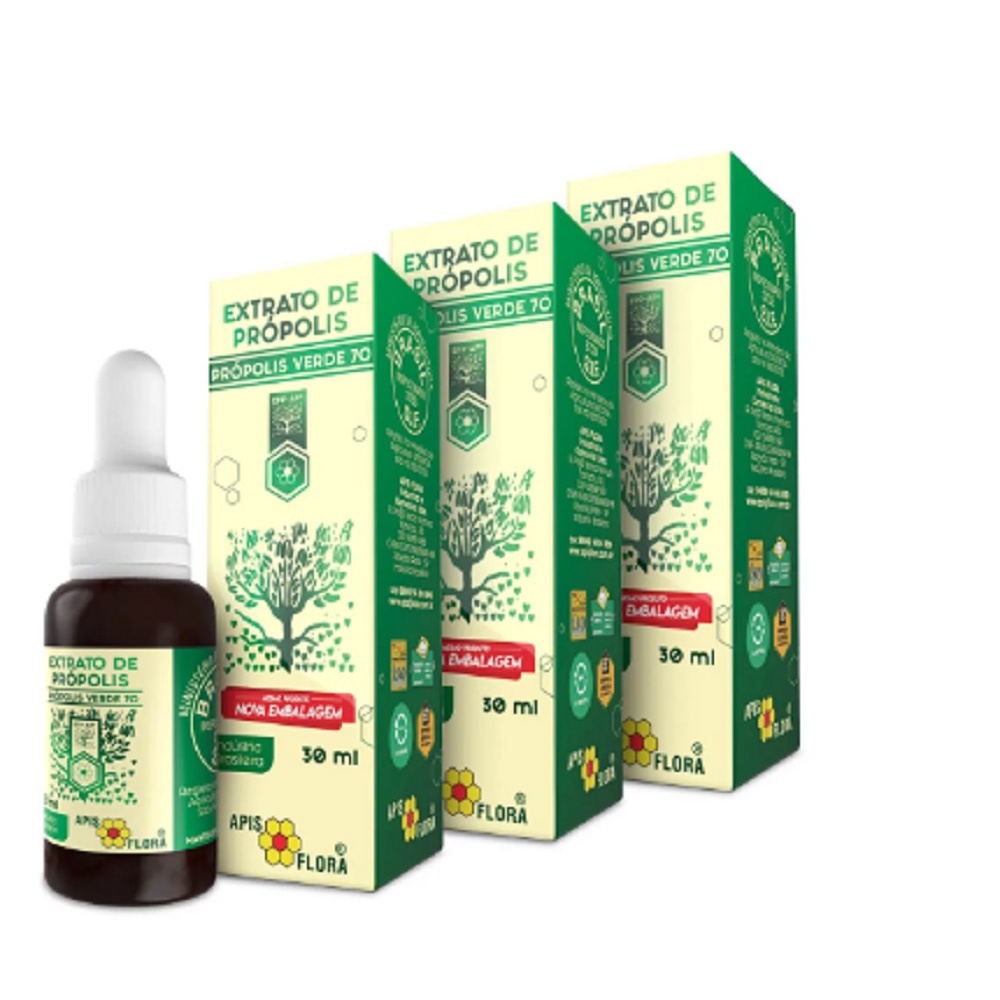 Propolis Verde 70 Apis Flora 3 Unidades | Shopee Brasil