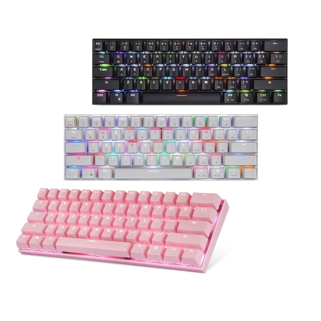 Teclado Mecanico Gamer Com Bluetooth Motospeed Ck62 Rgb | Shopee Brasil
