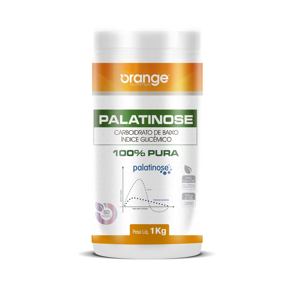 Palatinose Pura 1kg Orange Nutrition - Isomaltulose - Carboidrato de ...