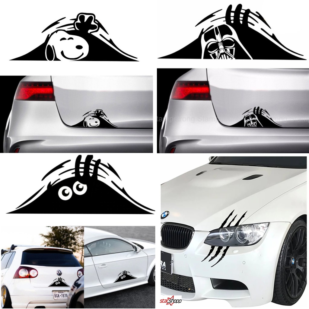 Kit com 4 adesivos para carro! | Shopee Brasil