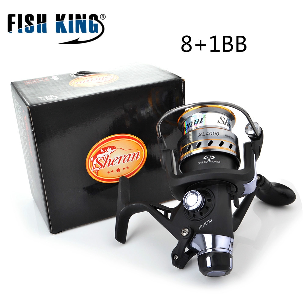 Cana De Pesca Rotativa 8 + 1BB Para Esquerda/Direita Com Cabo De Giro ...