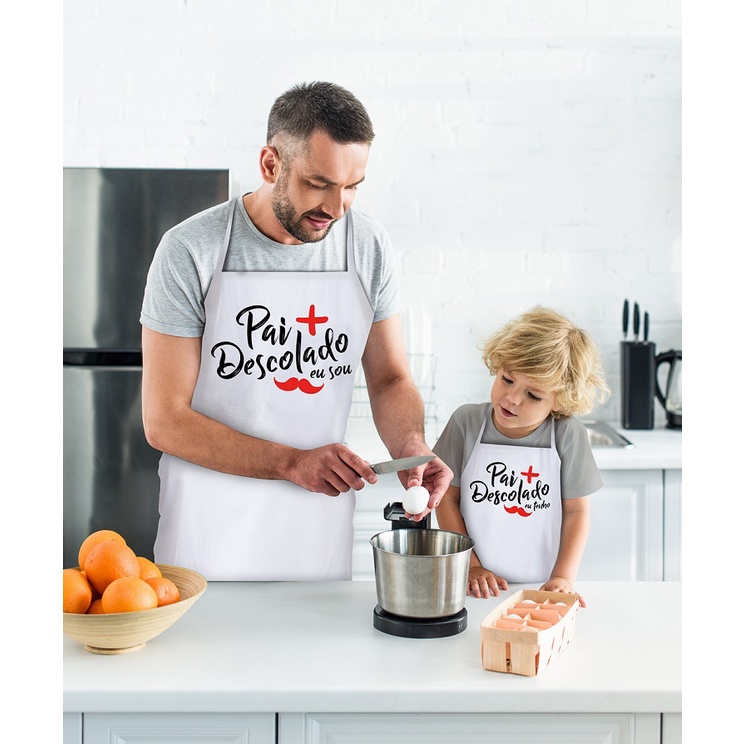 Avental Pai e Filho Descolado varios modelos | Shopee Brasil