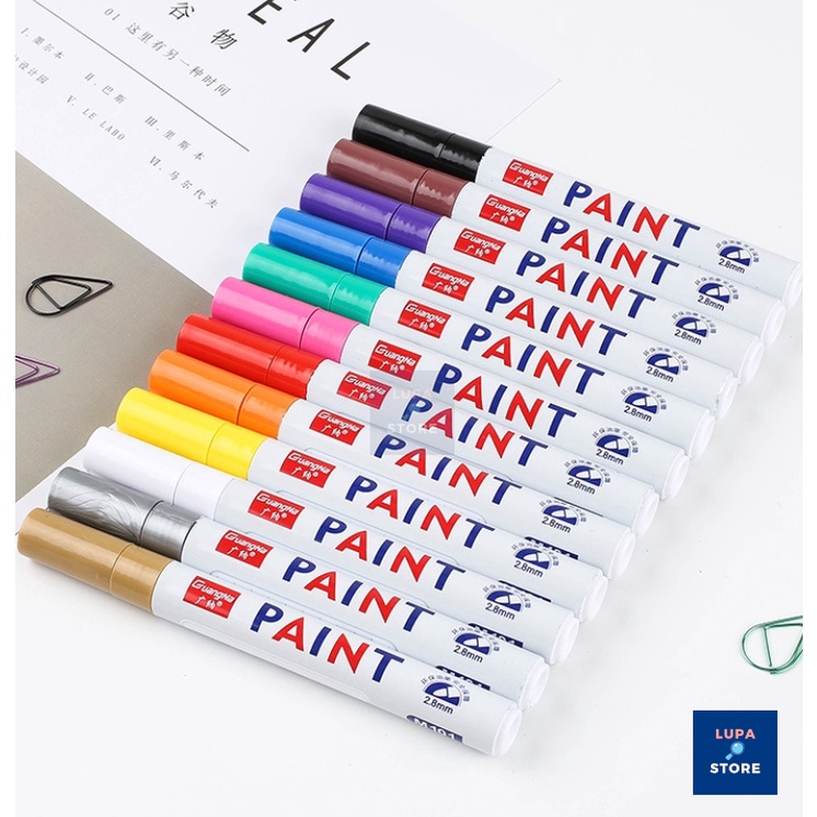 Caneta Permanente Paint Marker Cores Variadas - Unidade | Shopee Brasil