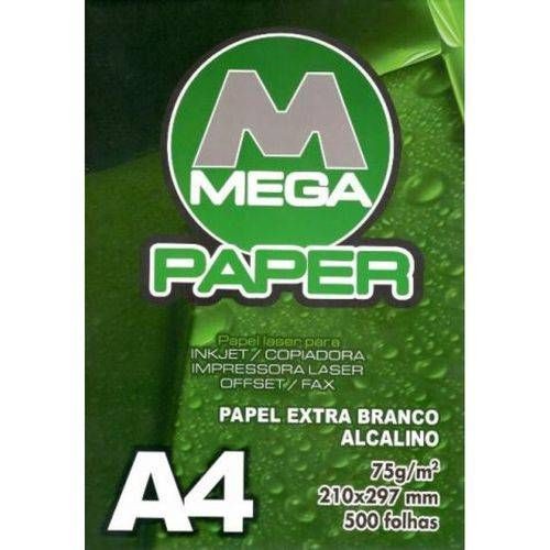 500 Folhas Papel A4 Mega Paper 210x297 | Shopee Brasil