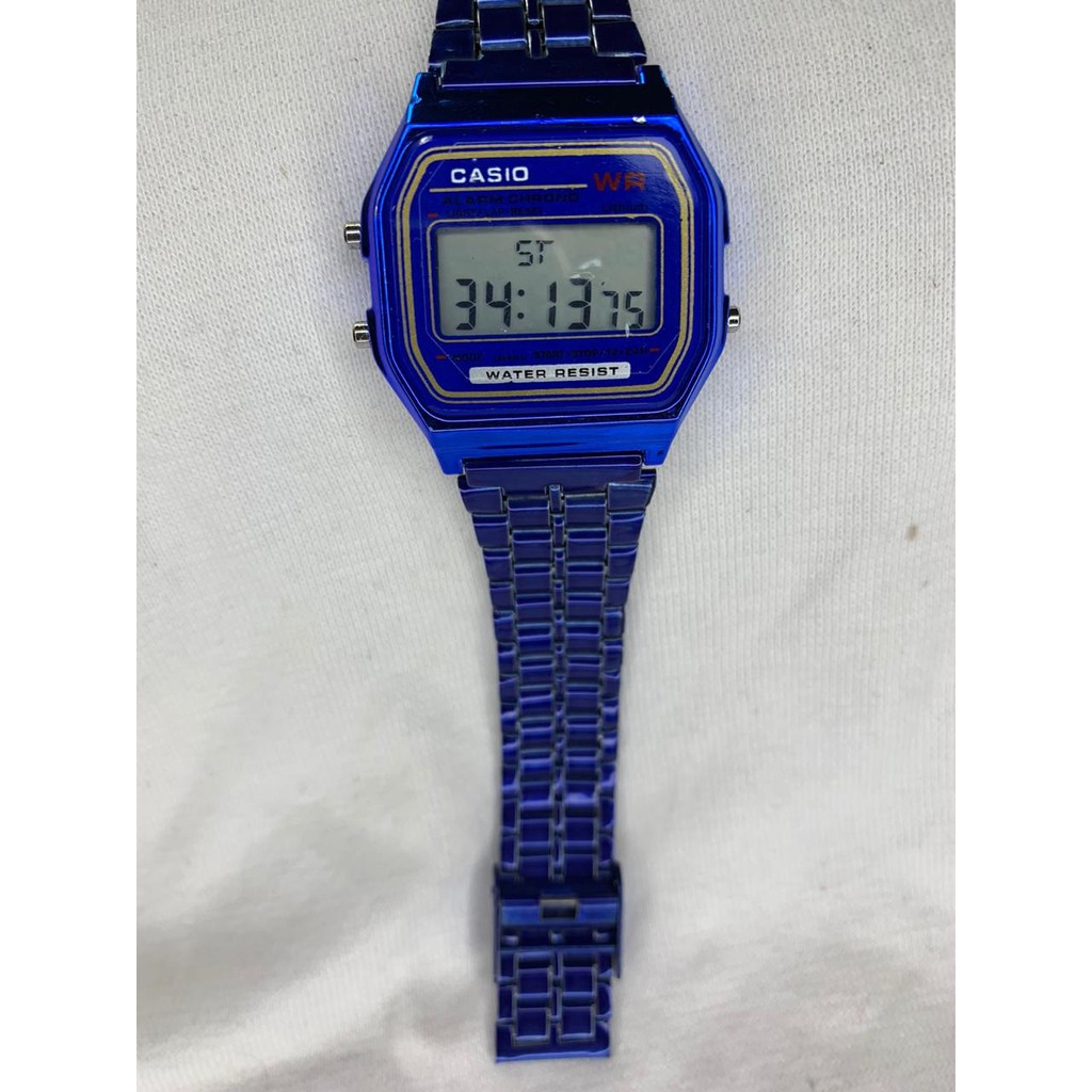 relogio Casio WR de pulso Azul 35% de desconto68 | Shopee Brasil